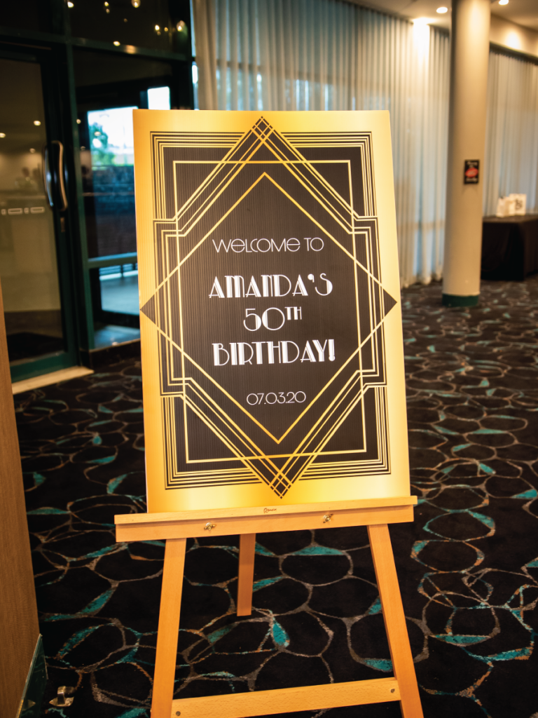 1920's Event signage • Newprint HRG - Print and Sign Solutions